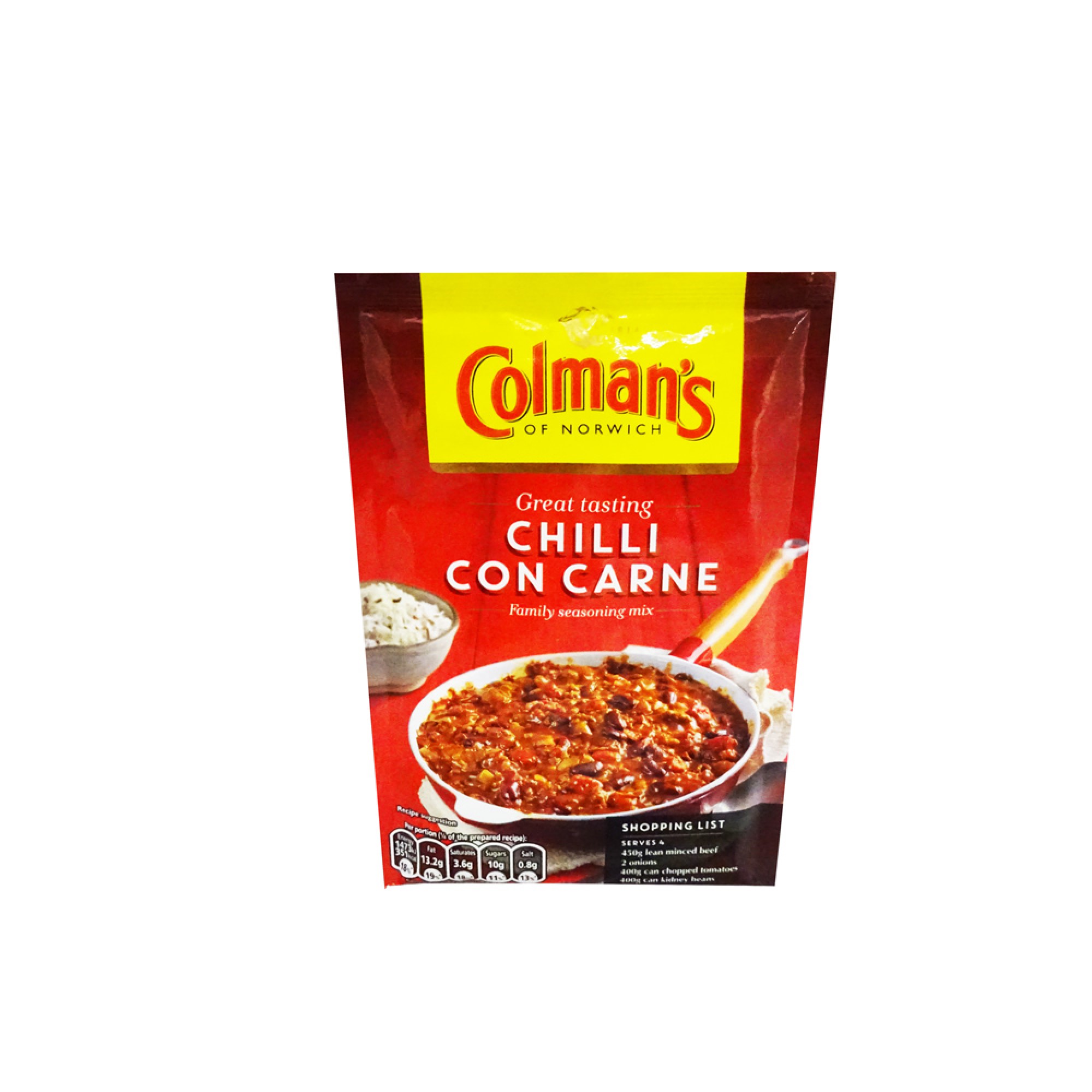 Colmans Chilli Con Carne Mix 50 g | Candy Store
